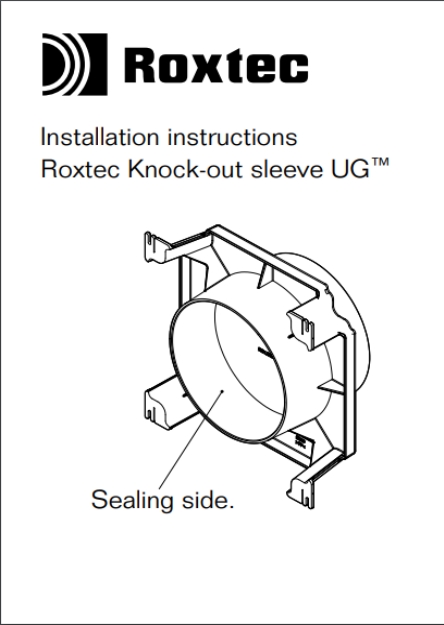 Roxtec knock out sleeve installation instruction | Neoray